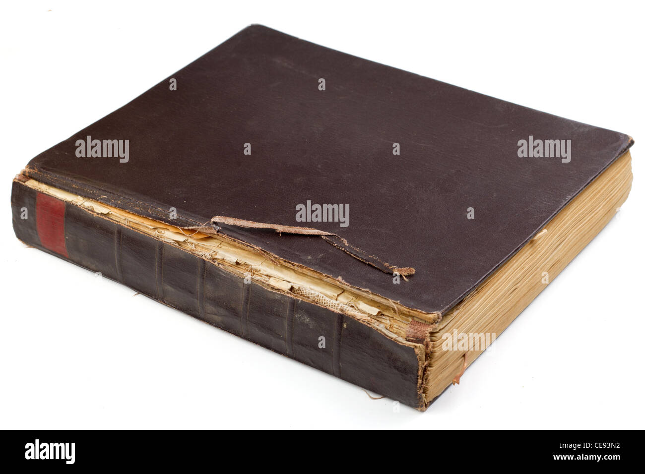 Old books of different shape and color. Isolated on white background ...