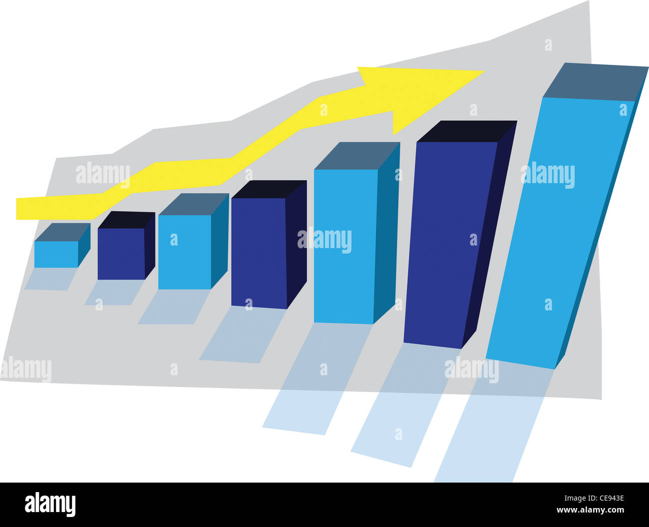 Graph Showing Growth Upward Arrow High Resolution Stock Photography and ...