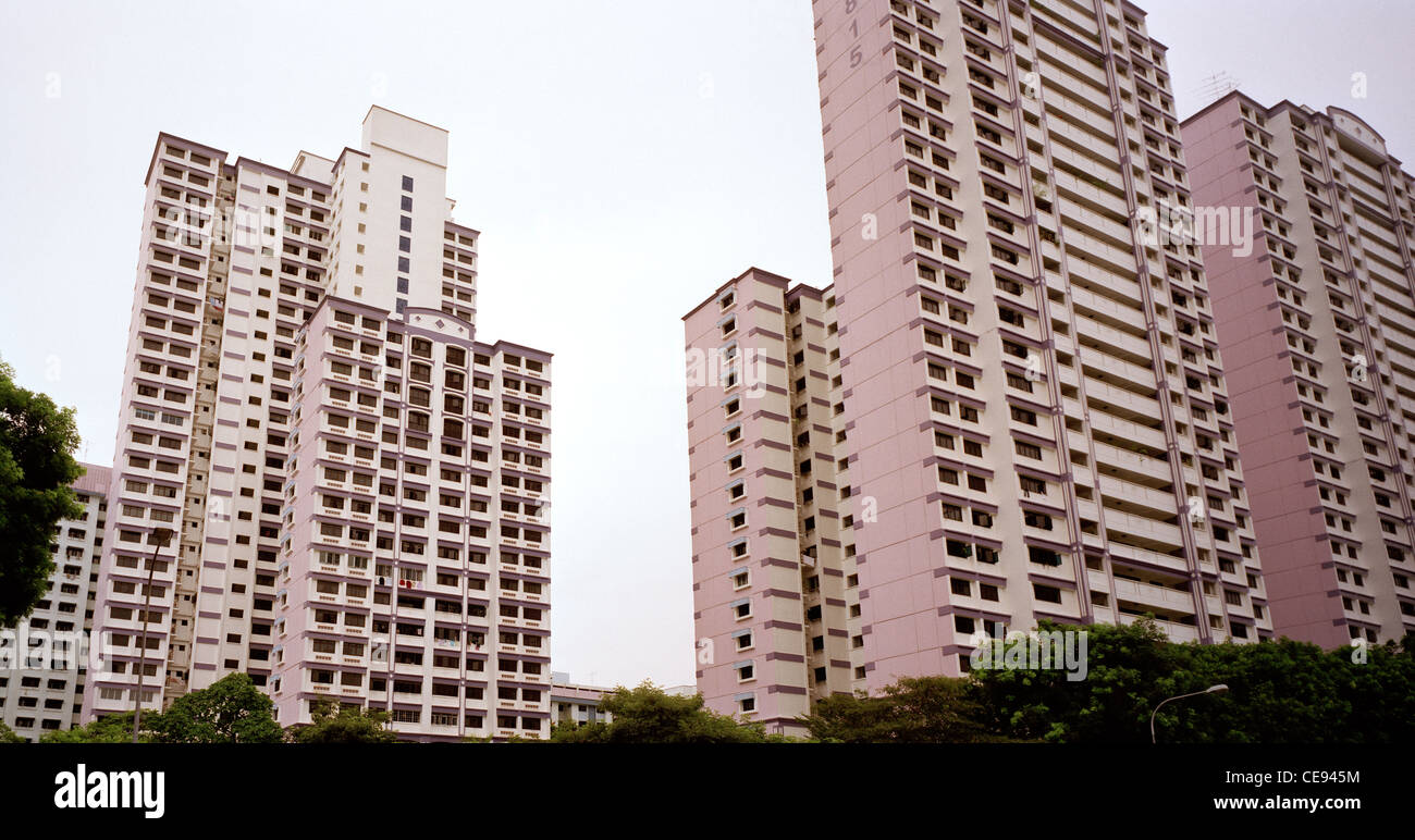 High density public housing in Singapore in Far East Southeast Asia ...