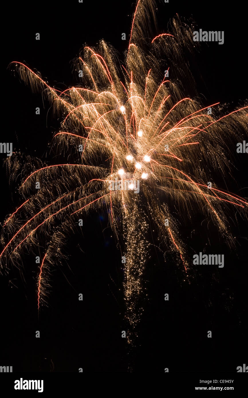 Let's have party with this great fireworks show Stock Photo - Alamy