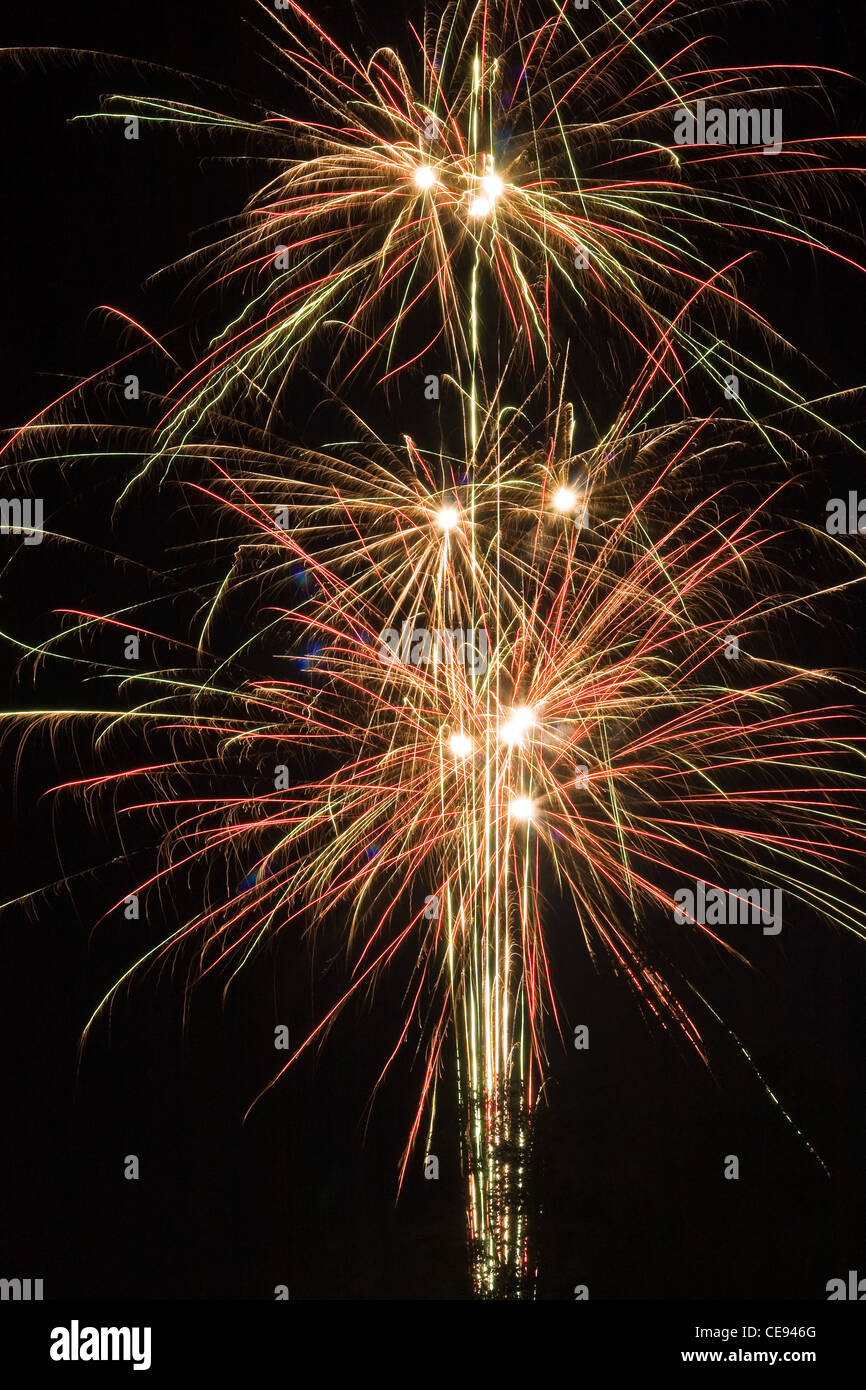 Let's have party with this great fireworks show Stock Photo - Alamy