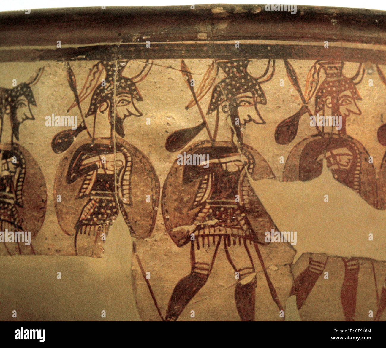 Warrior vase mycenae hi-res stock photography and images - Alamy