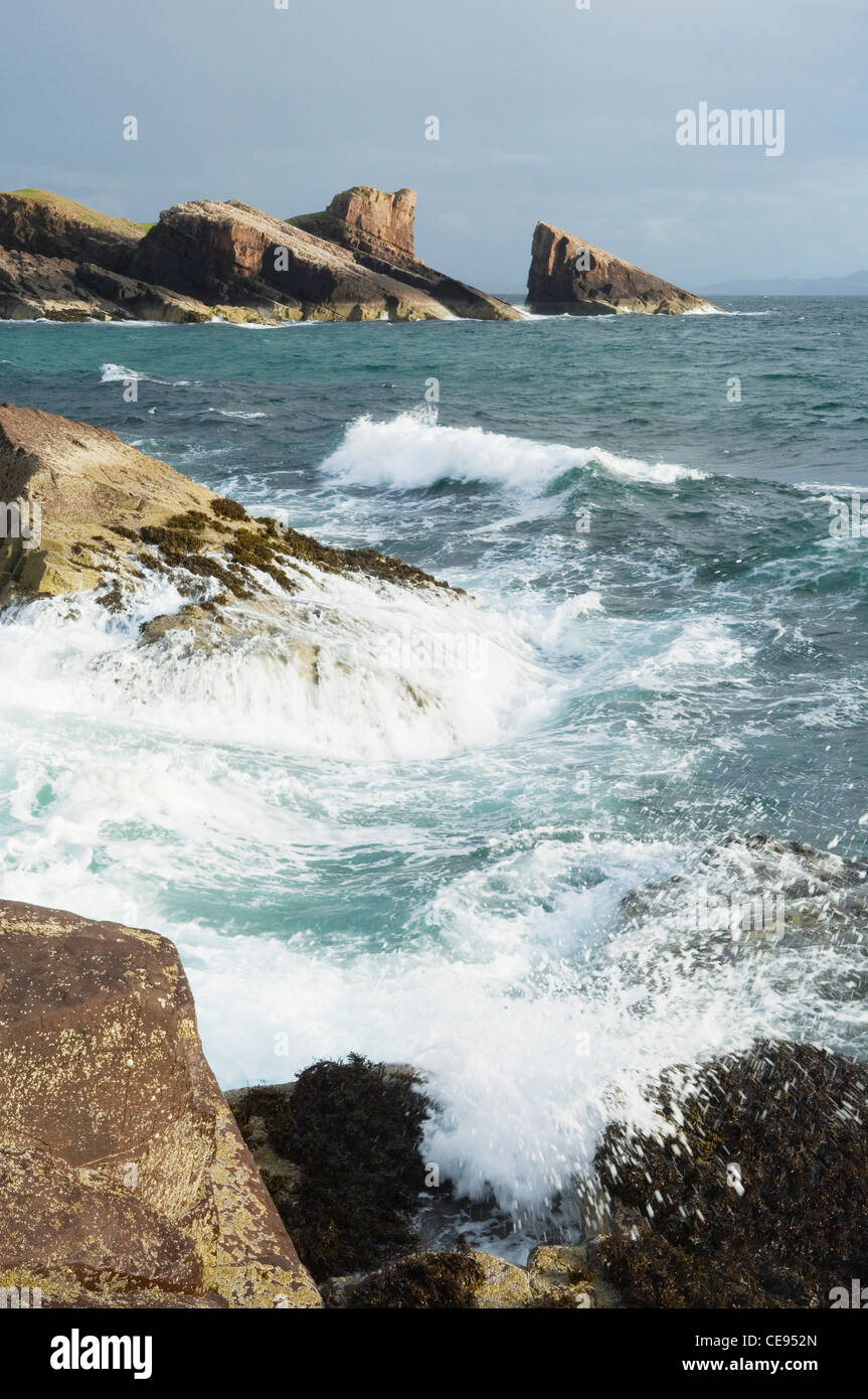 'Split Rock', Clachtoll, Sutherland, Scotland Stock Photo - Alamy