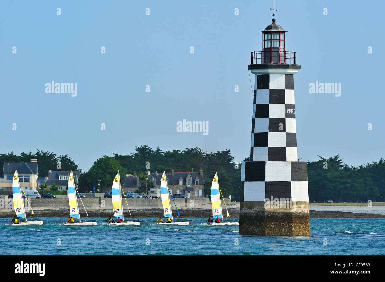 Perdrix lighthouse loctudy brittany france hi-res stock photography and images - Alamy