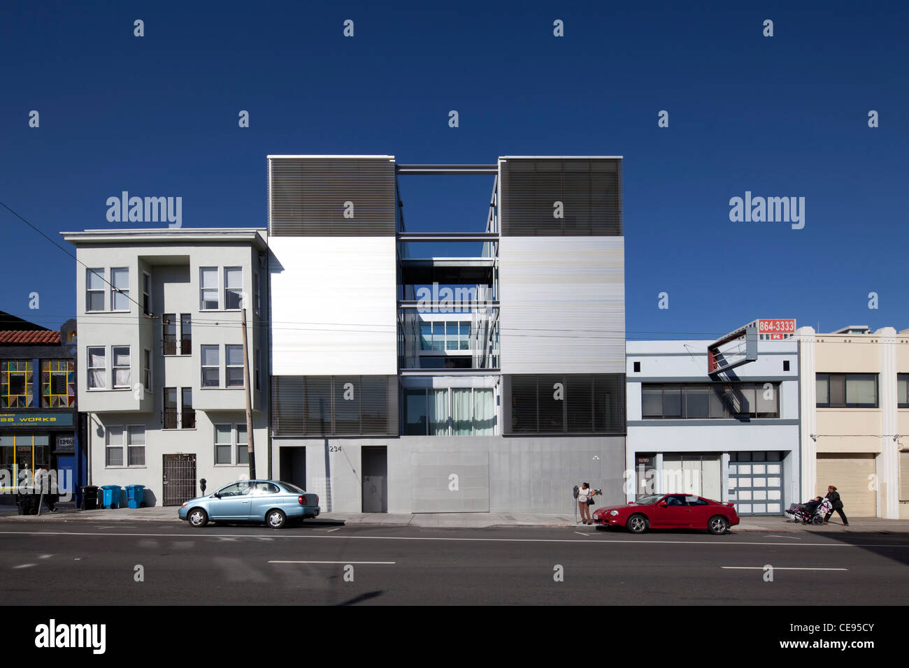 1234 Howard Street Stanley Saitowitz, architect Stock Photo - Alamy