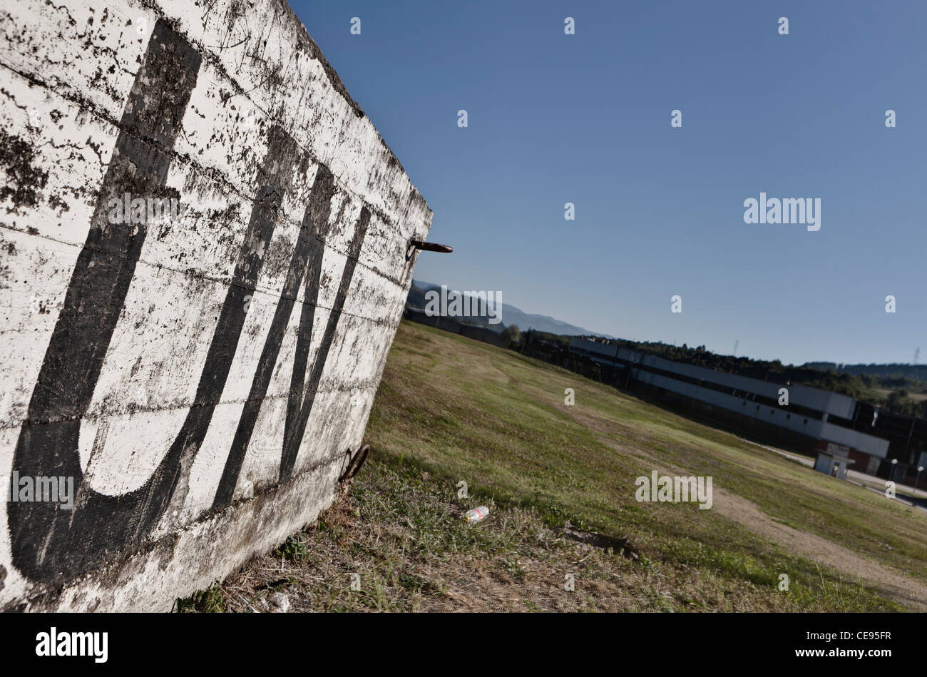 UN sign in Potocari. Srebrenica, Bosnia and Herzegovina Stock Photo - Alamy