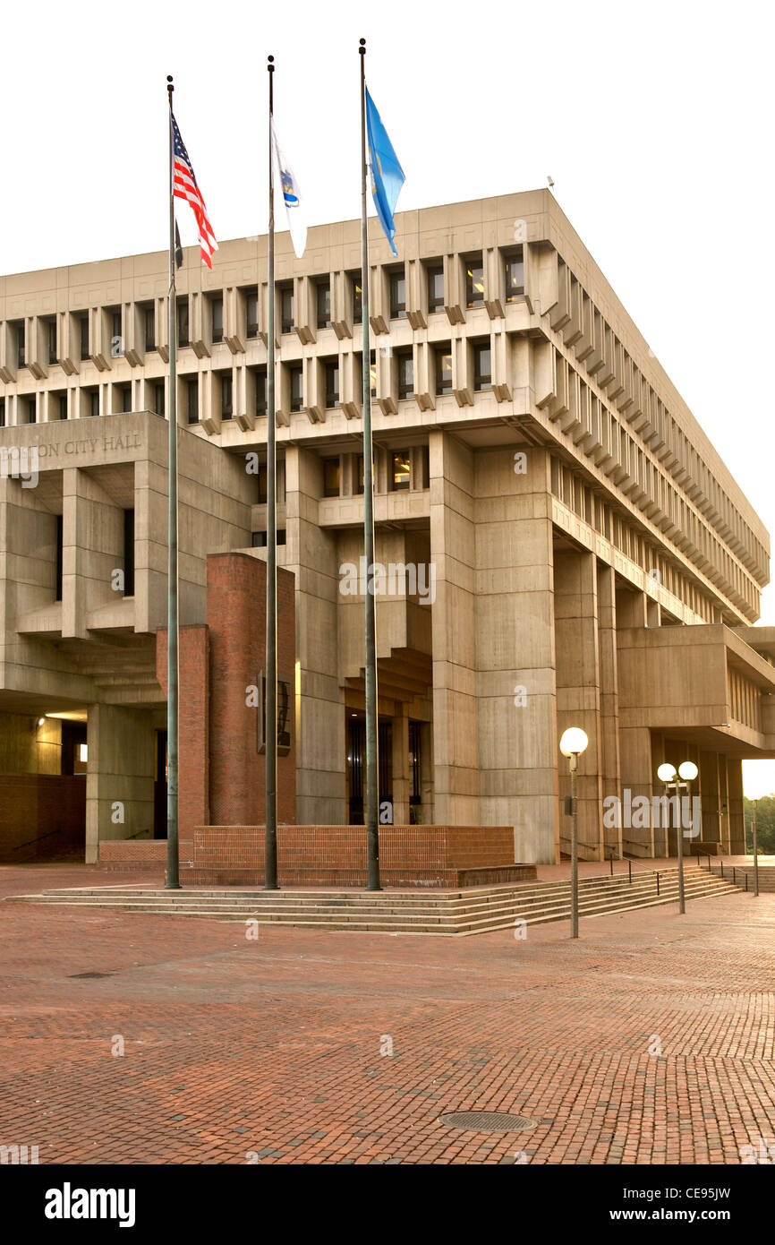 Boston city hall hi-res stock photography and images - Alamy