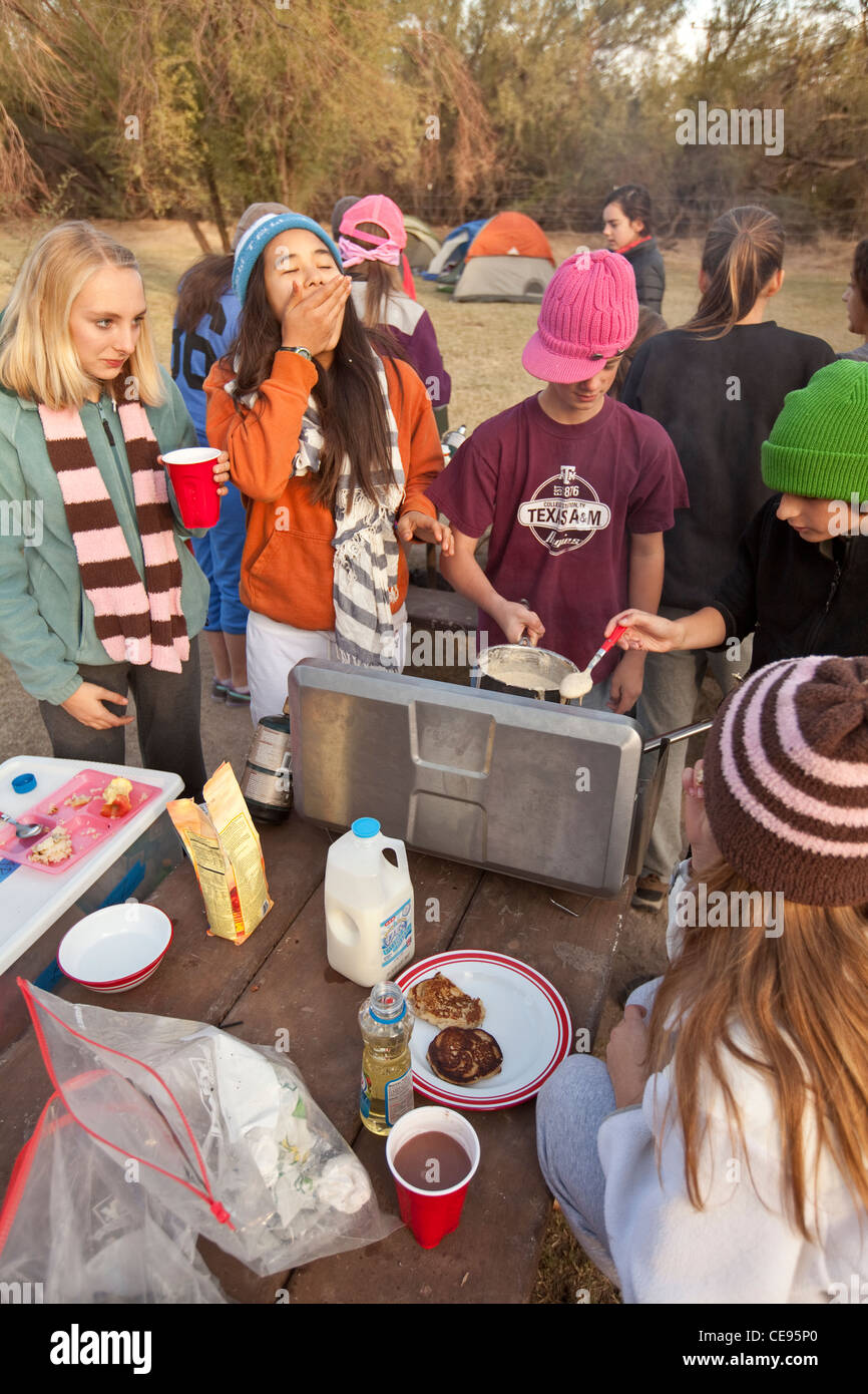 Middle school class trip to Big Bend National Park in Texas. Students ...