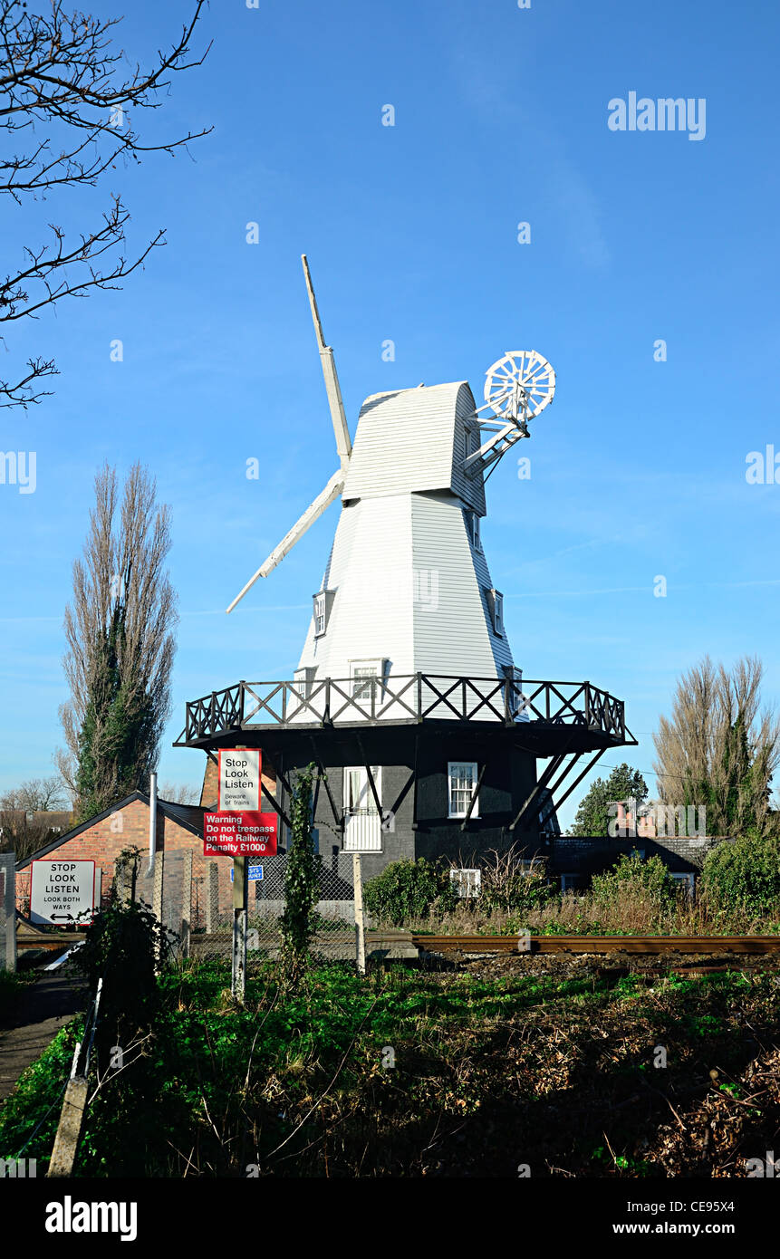 Windmill at Rye Stock Photo - Alamy