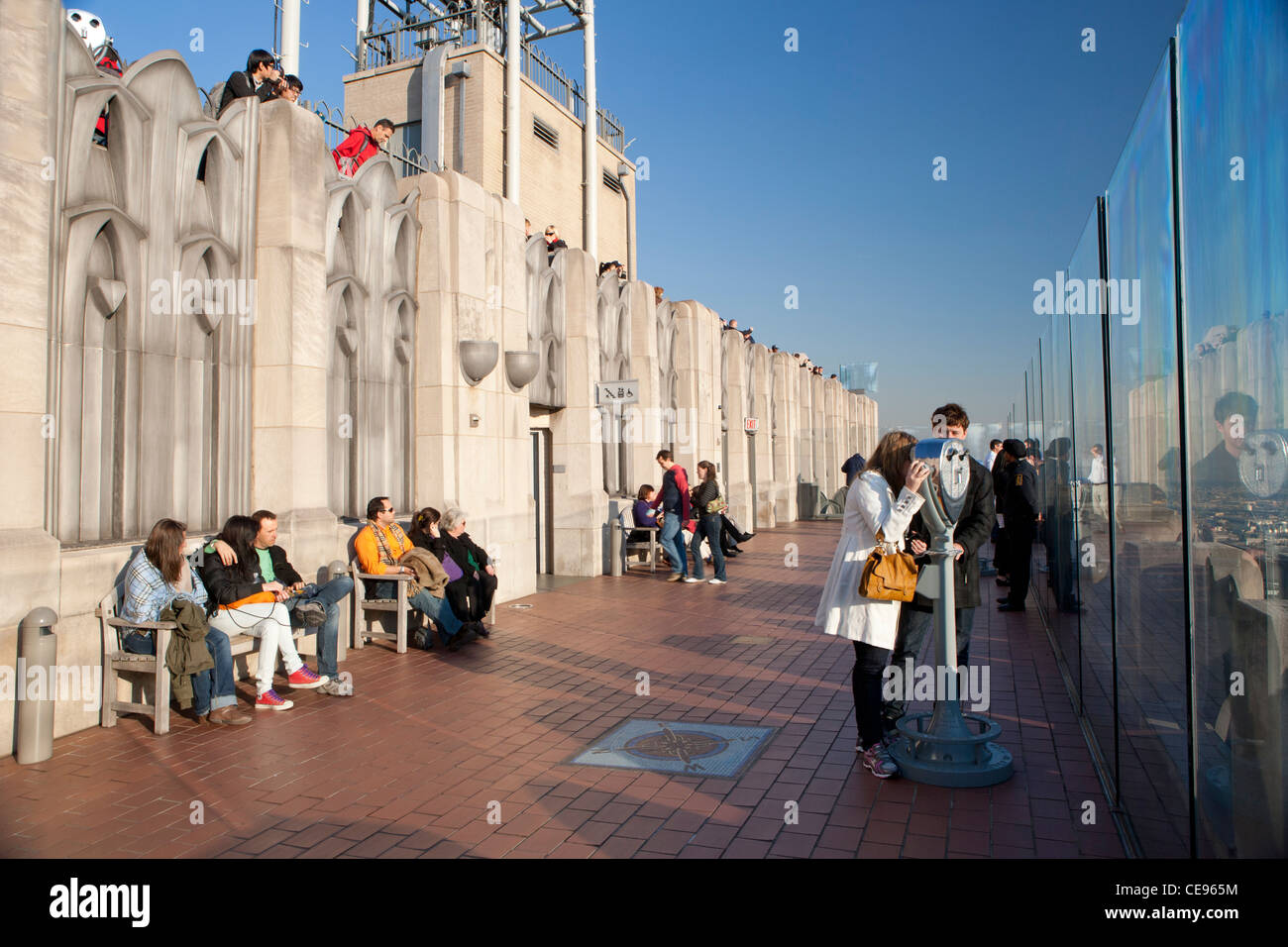 Top of the Rock Observatory, New York Stock Photo - Alamy