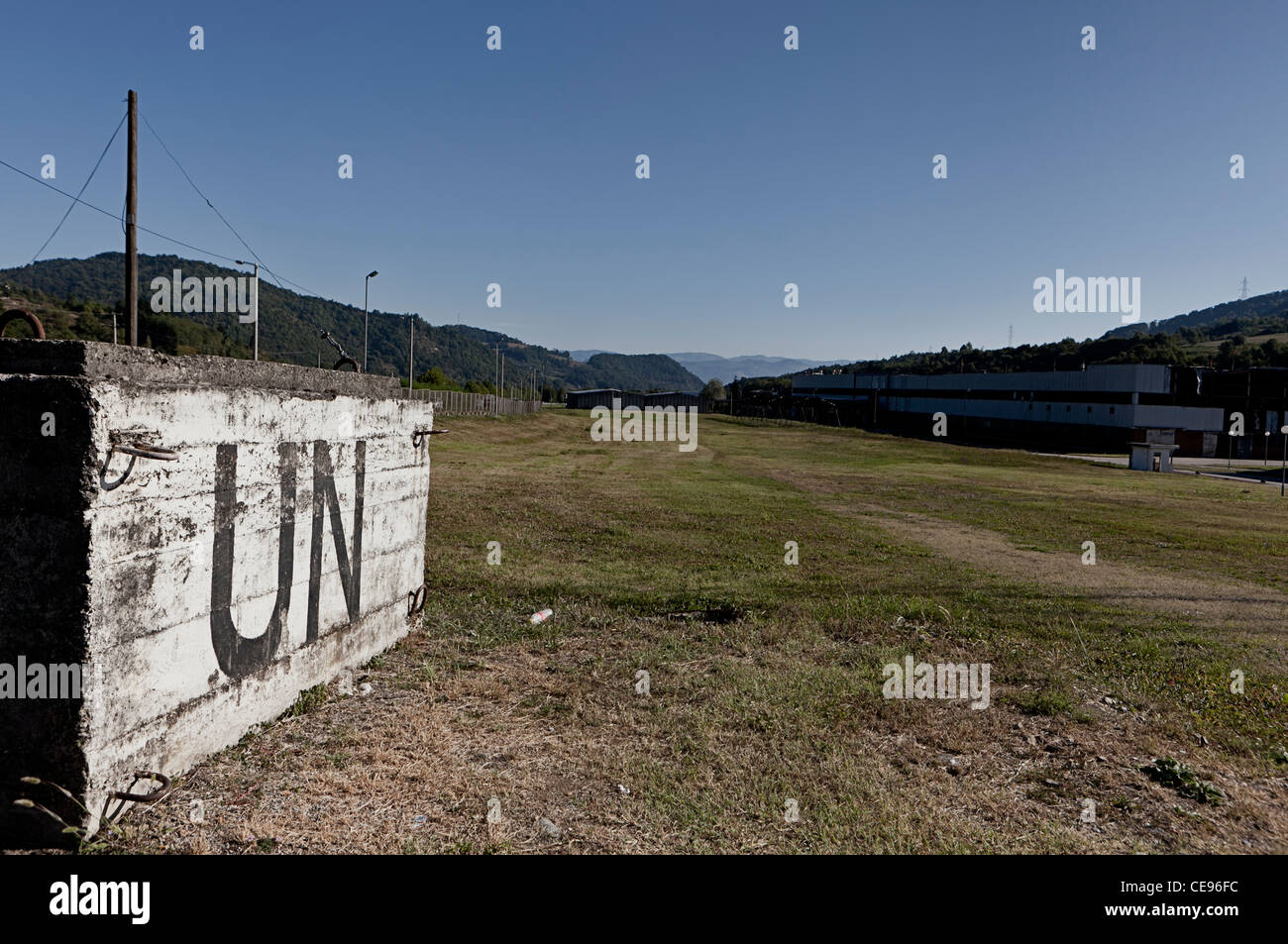 UN sign in Potocari. Srebrenica, Bosnia and Herzegovina Stock Photo - Alamy