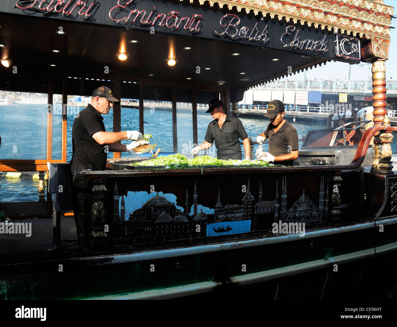 Fish sandwich balik ekmek eminonu hi-res stock photography and images ...