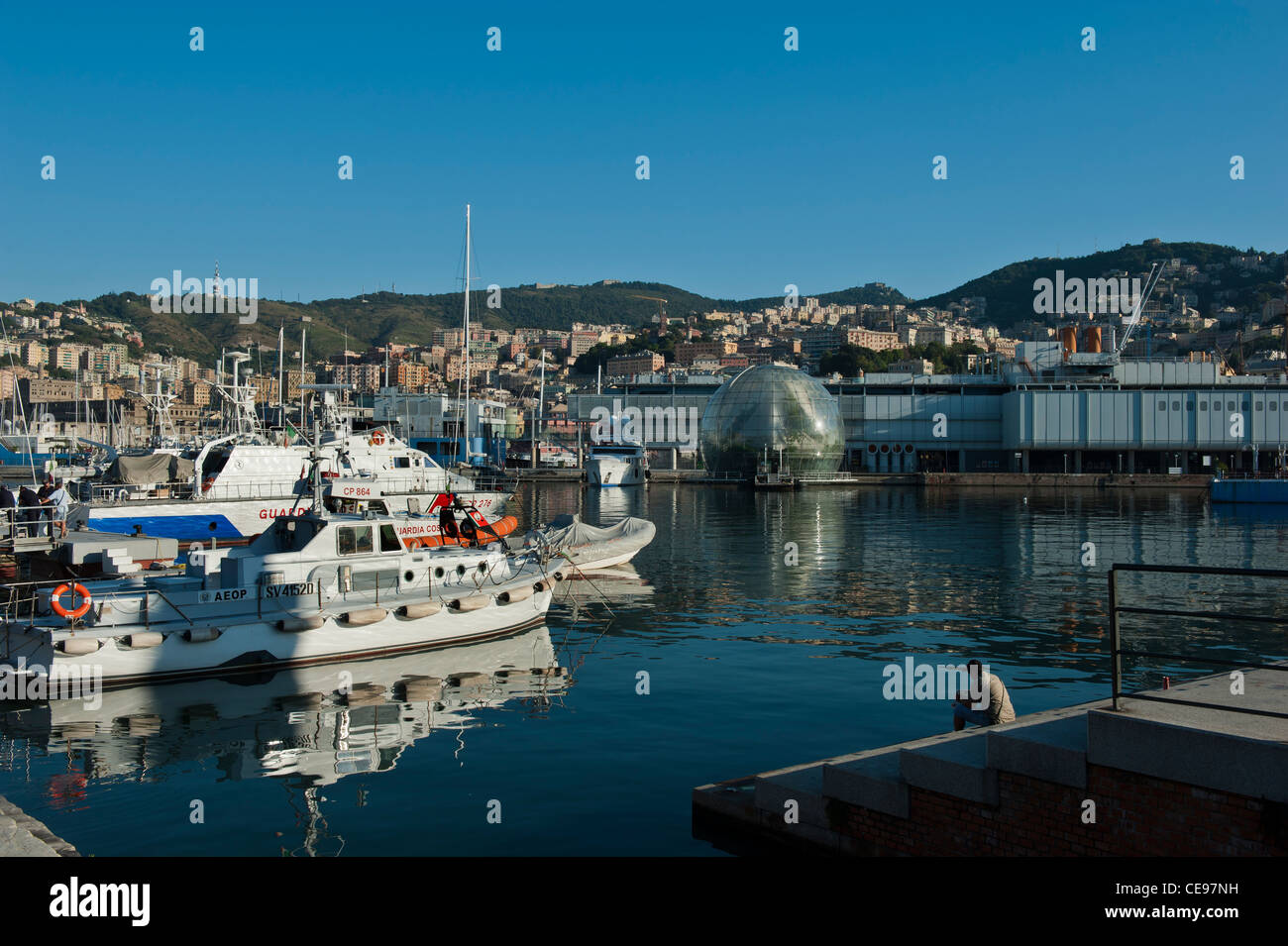 The old port of Genoa (Italian, Genova) Italy Stock Photo - Alamy