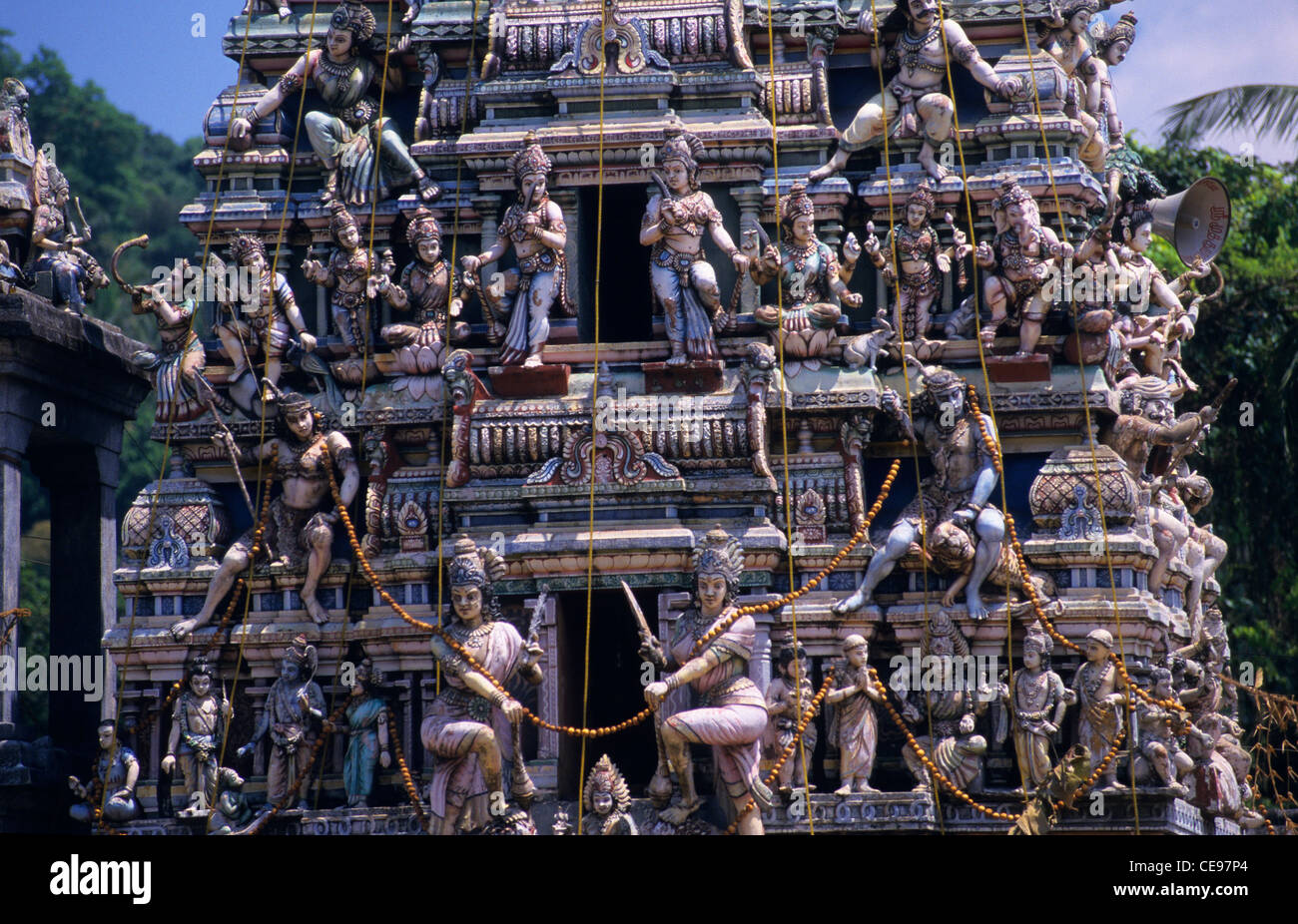 Sri Muthu Mariamman Thevasthanam Hindu temple, Matale, Sri Lanka Stock ...