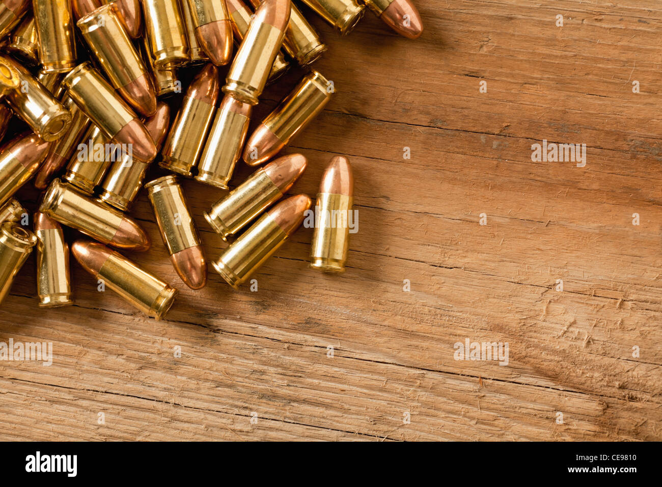 Bullet on table hi-res stock photography and images - Alamy