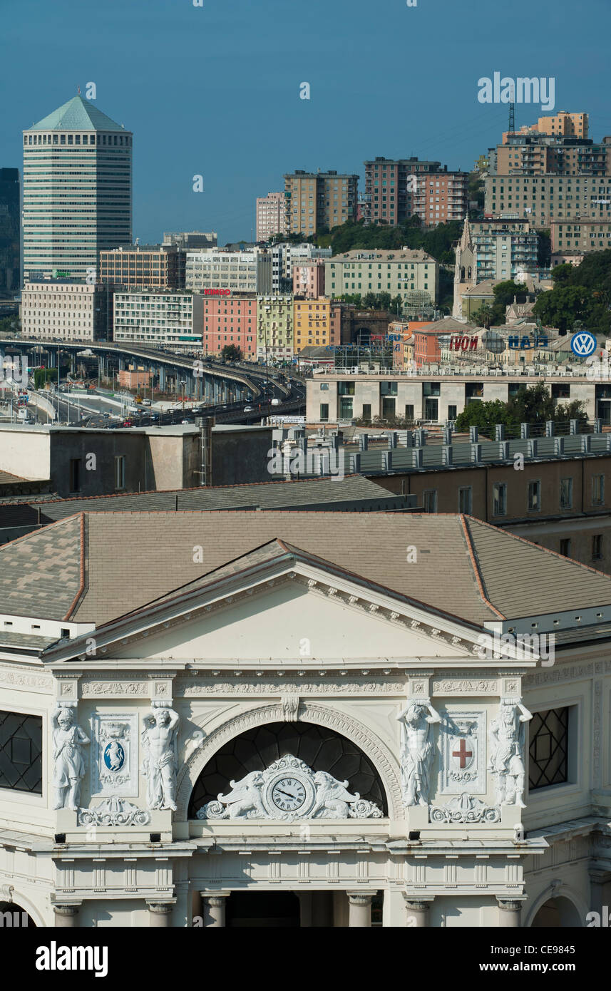 Skyline view of San Benigno. The modern business district of Genoa ...