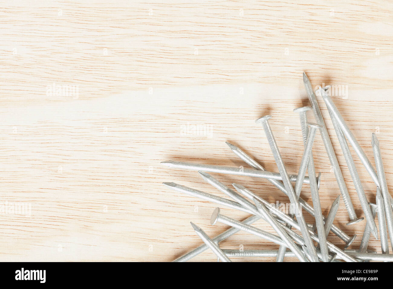 USA, Illinois, Metamora, Nails on wood Stock Photo - Alamy