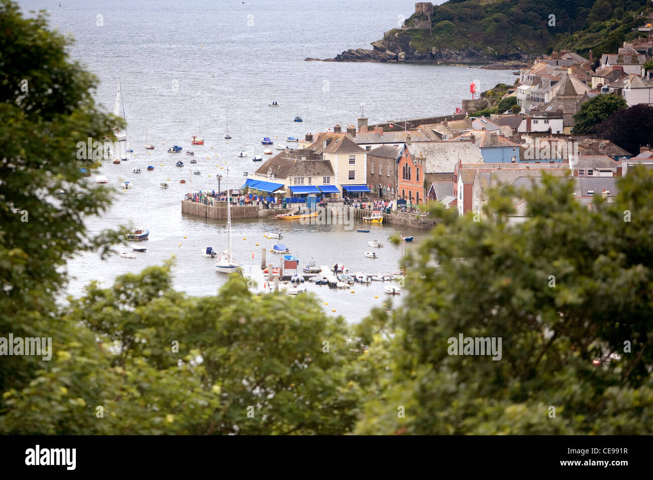 The town of Fowey, Cornwall, including the River Fowey, The Fowey ...