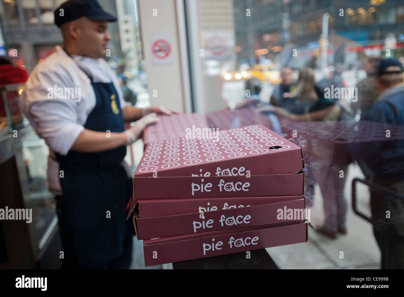 Newly opened Australian bakery chain, Pie Face, in New York Stock Photo ...