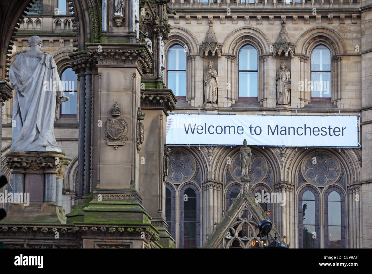 Manchester Albert antique town hall Stock Photo - Alamy
