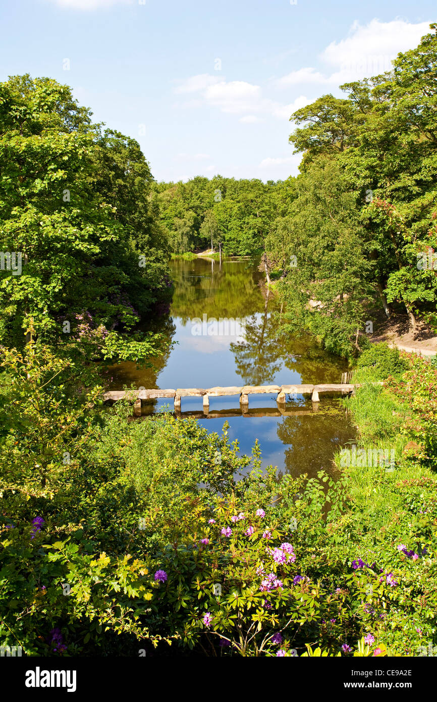 Druids bridge within the grounds of Nostell Priory Wakefield West ...