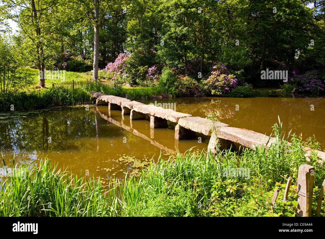 Druids bridge within the grounds of Nostell Priory Wakefield West ...