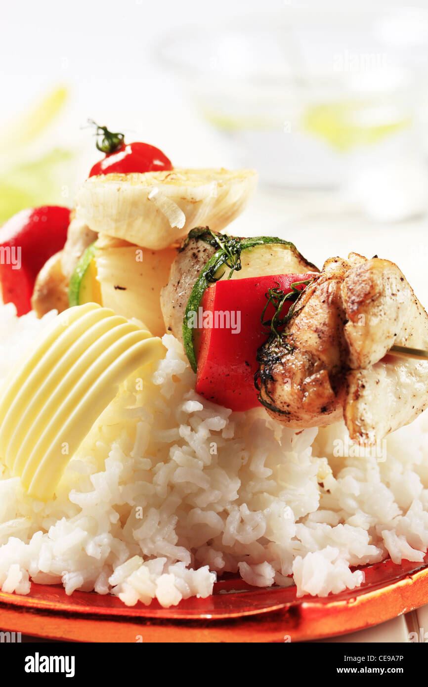 Shish kebab rice hi-res stock photography and images - Alamy