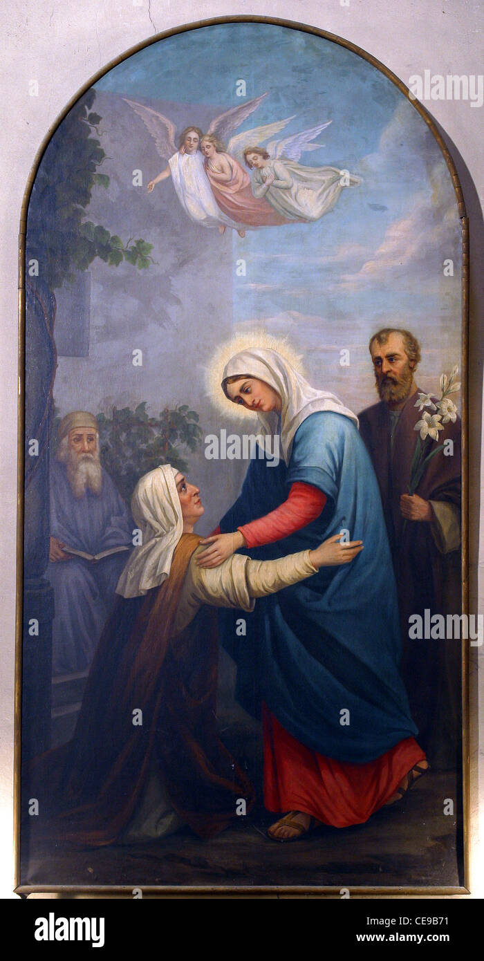 Visitation of the Blessed Virgin Mary Stock Photo - Alamy
