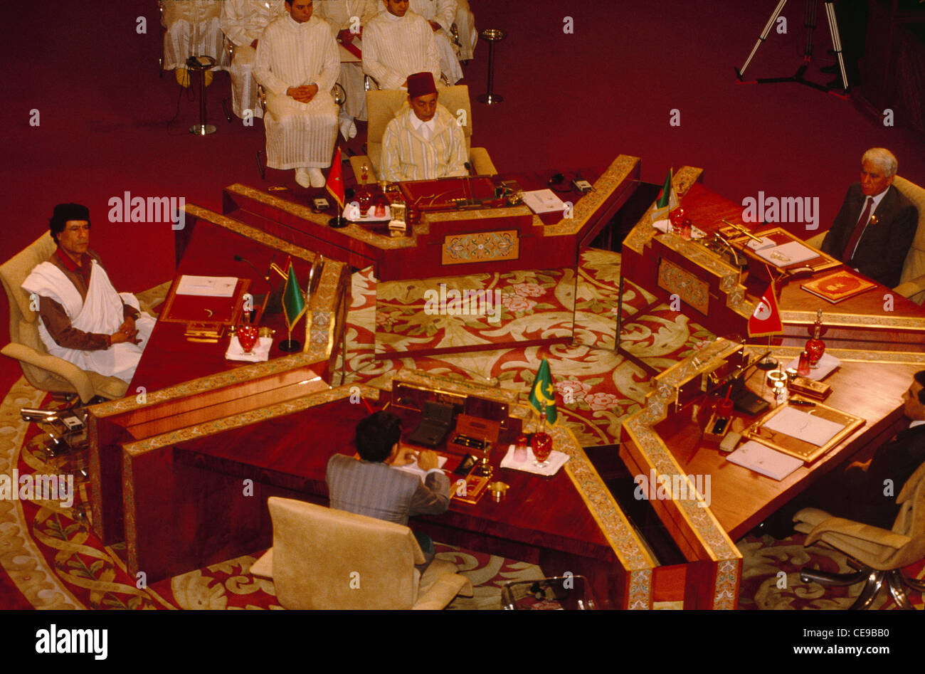 A summit declaring the Arab Maghreb Union occurs in Marrakech between ...