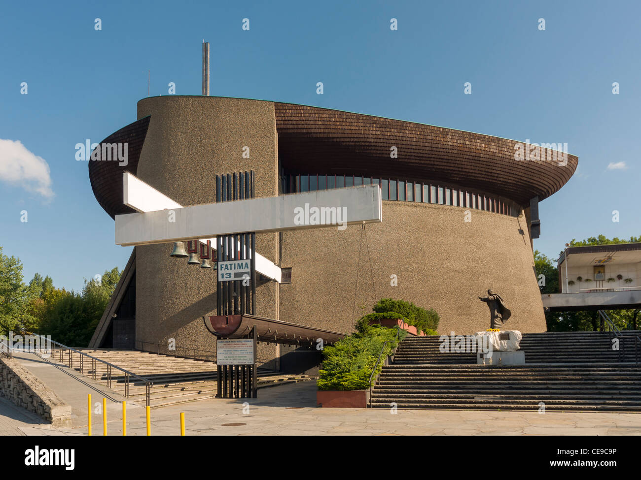 Building of Arka Pana Church (Lord's Ark) in Bienczyce, Nowa Huta ...