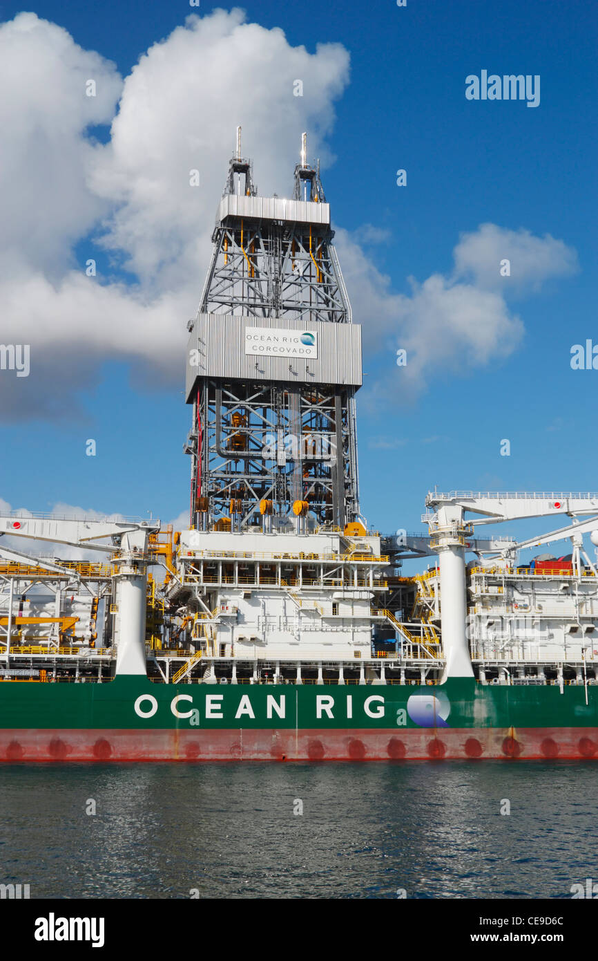 Ocean Rig Corcovado drillship Stock Photo - Alamy