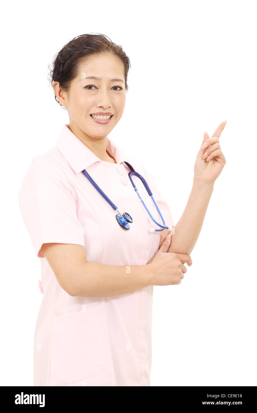 Asian female nurse Stock Photo - Alamy