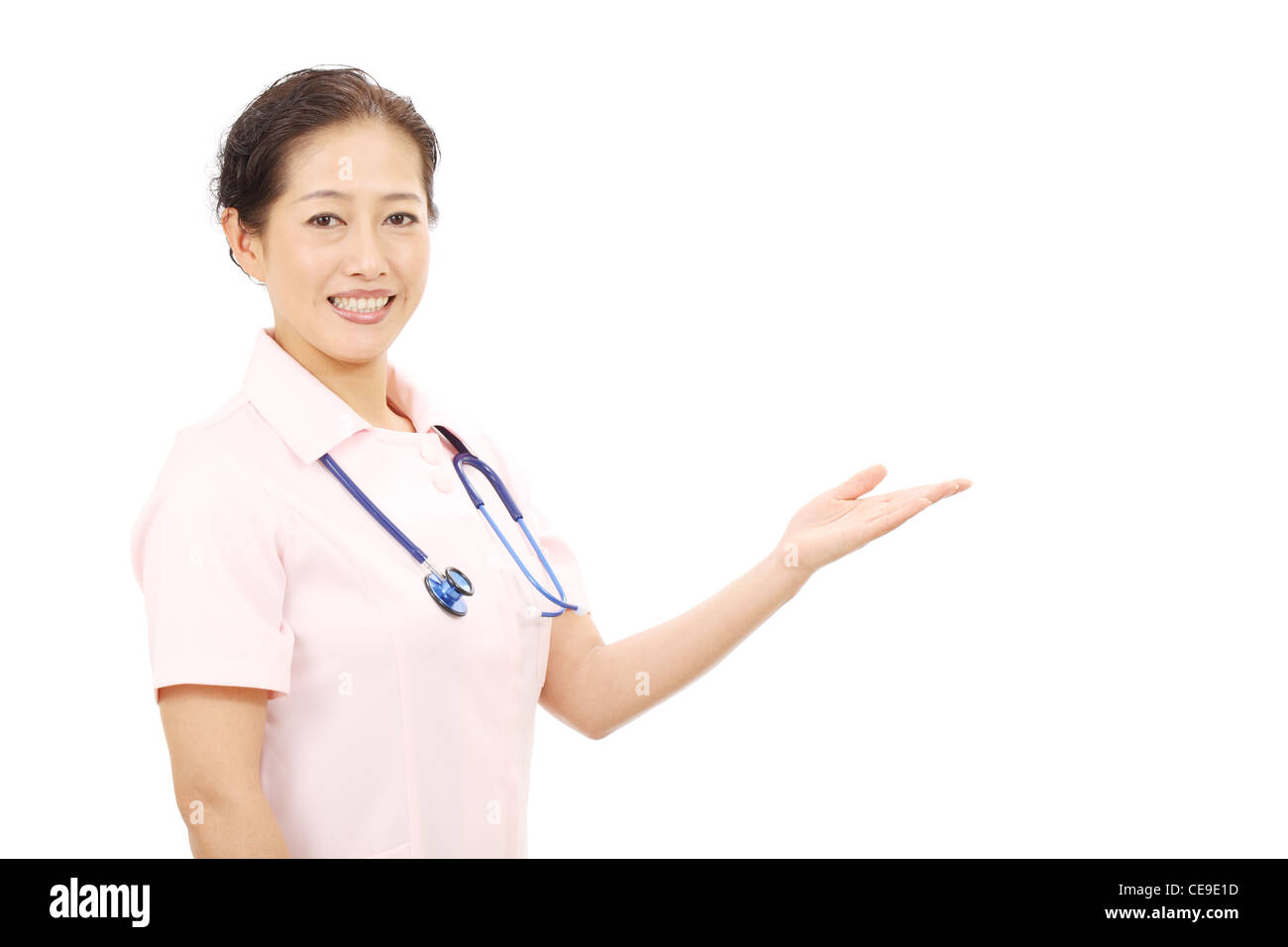 Woman showing hand sign Cut Out Stock Images & Pictures - Alamy