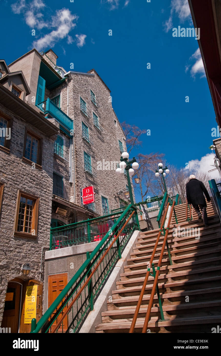 Old town with rue you petit champlain hi-res stock photography and ...