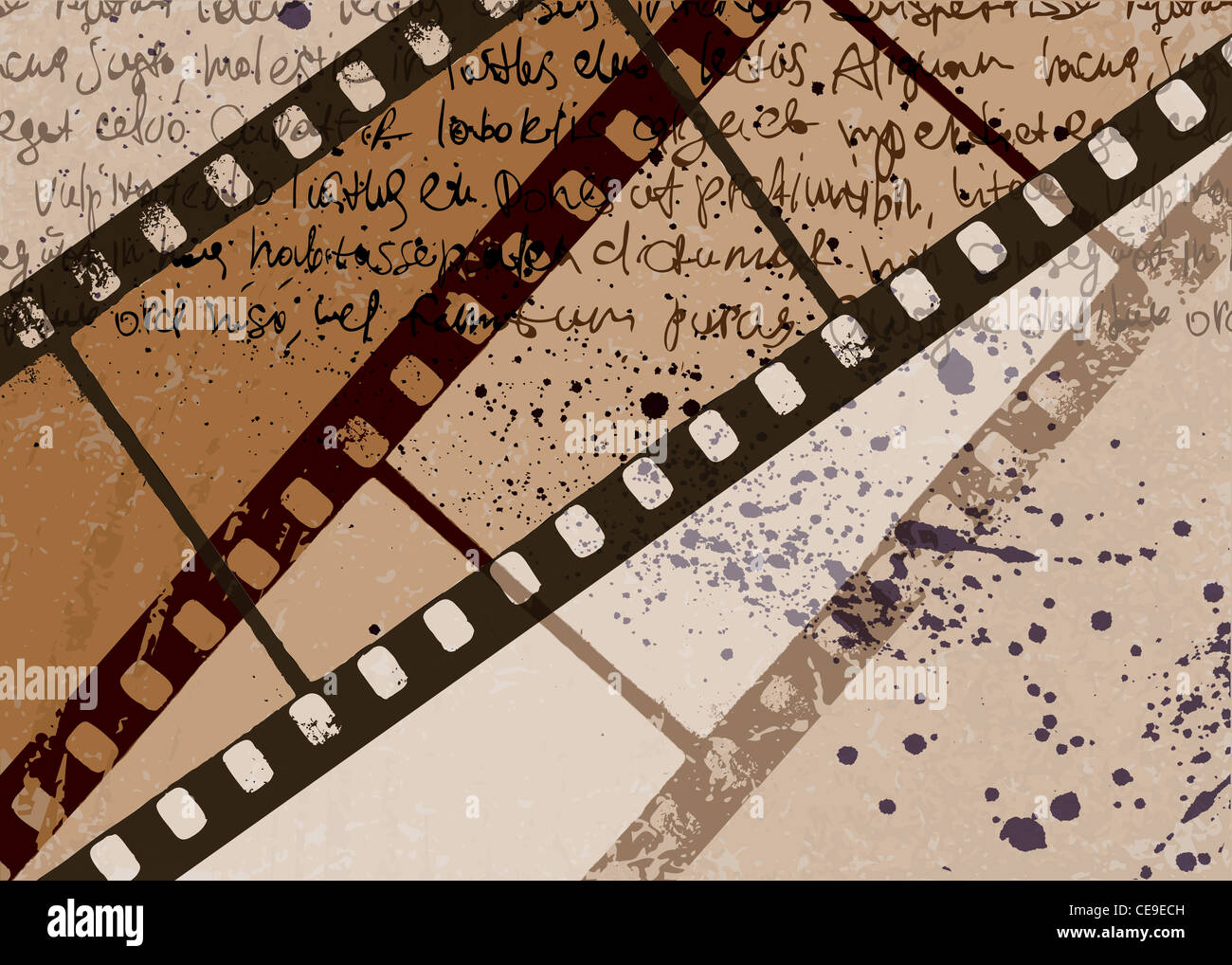 Grunge textured film frame abstract background Stock Photo - Alamy