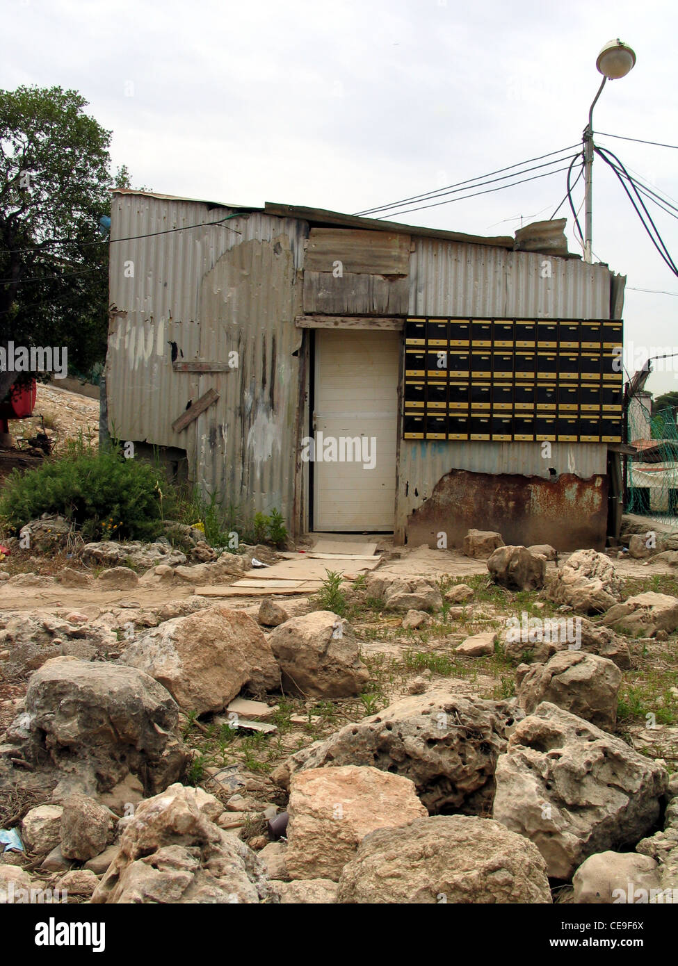 The Arab village Ein Hawd near the Jewish Ein Hod village Located south ...