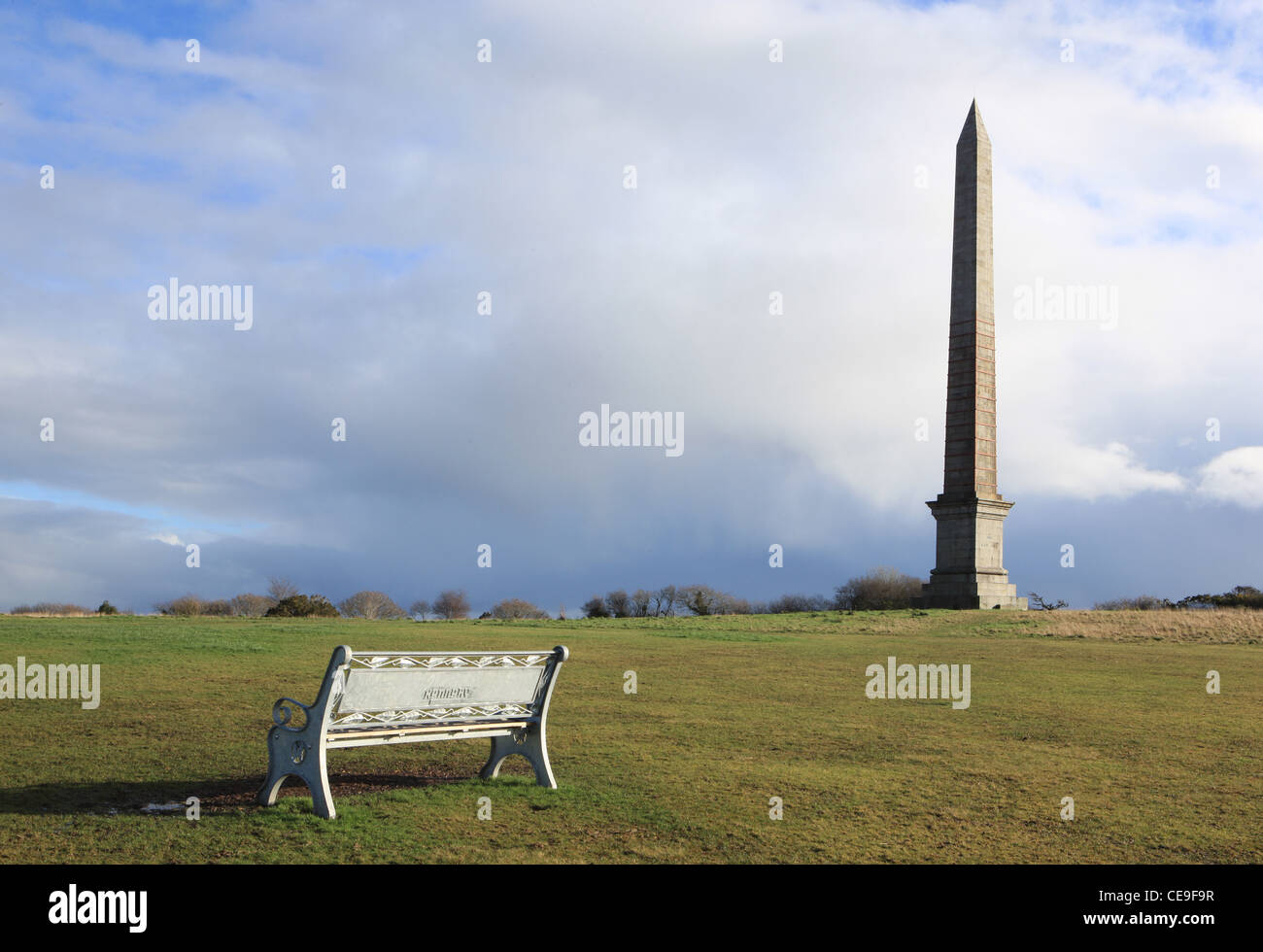 The monument to Walter Raleigh Gilbert a former townsman of the cornish ...