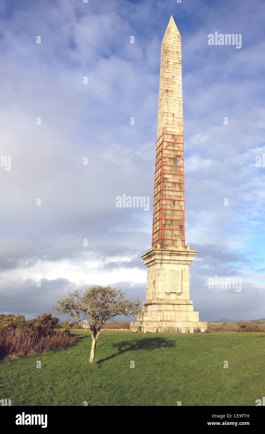 The monument to Walter Raleigh Gilbert a former townsman of the cornish ...