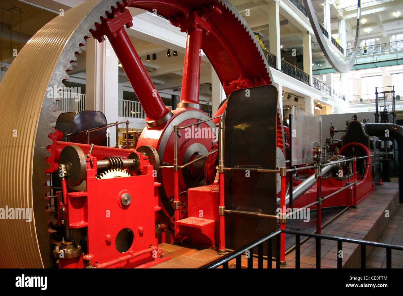 Steam engine from the Burnley Iron works at the Science Museum in ...