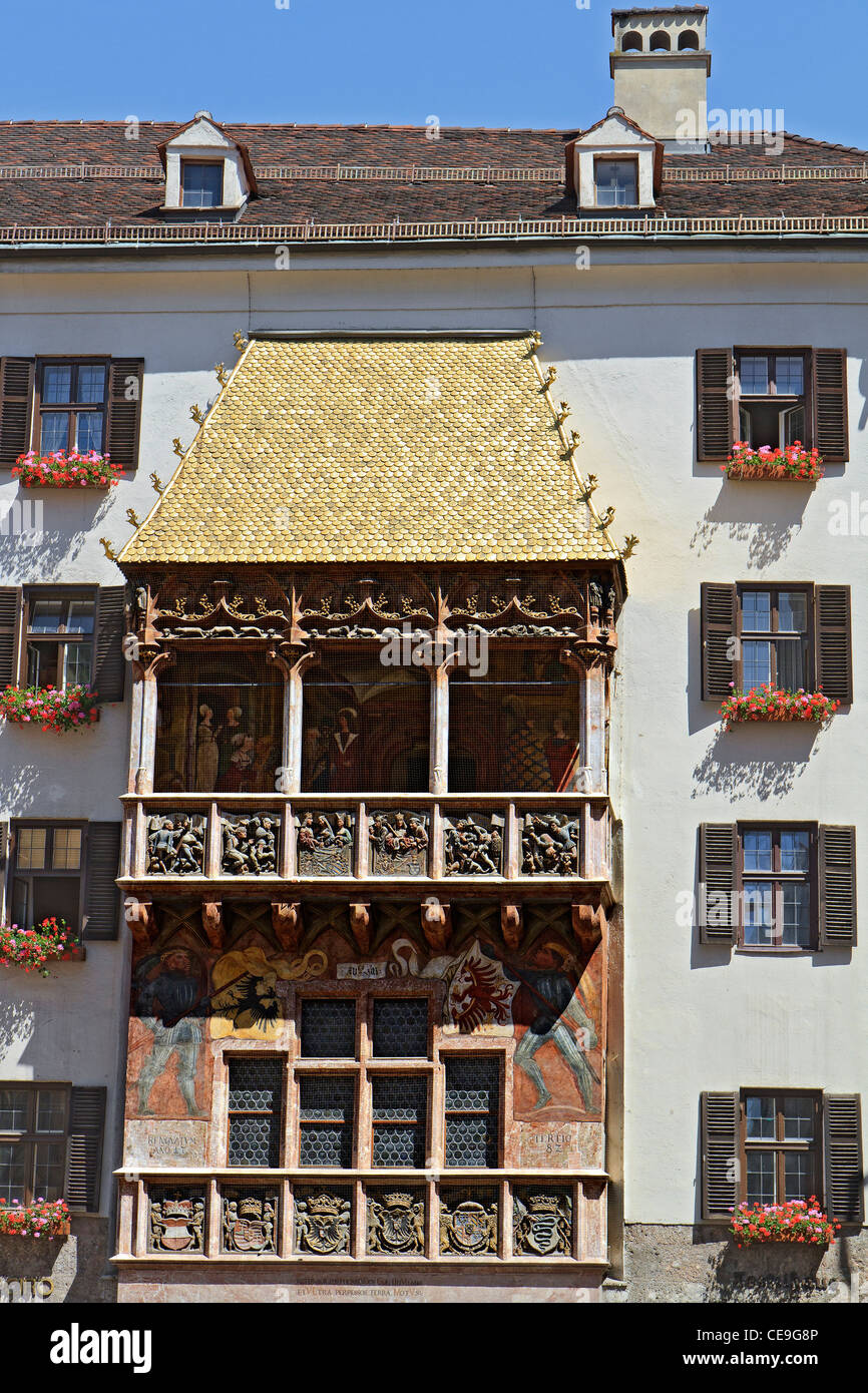 Austria Innsbruck The Golden Roof Stock Photo - Alamy