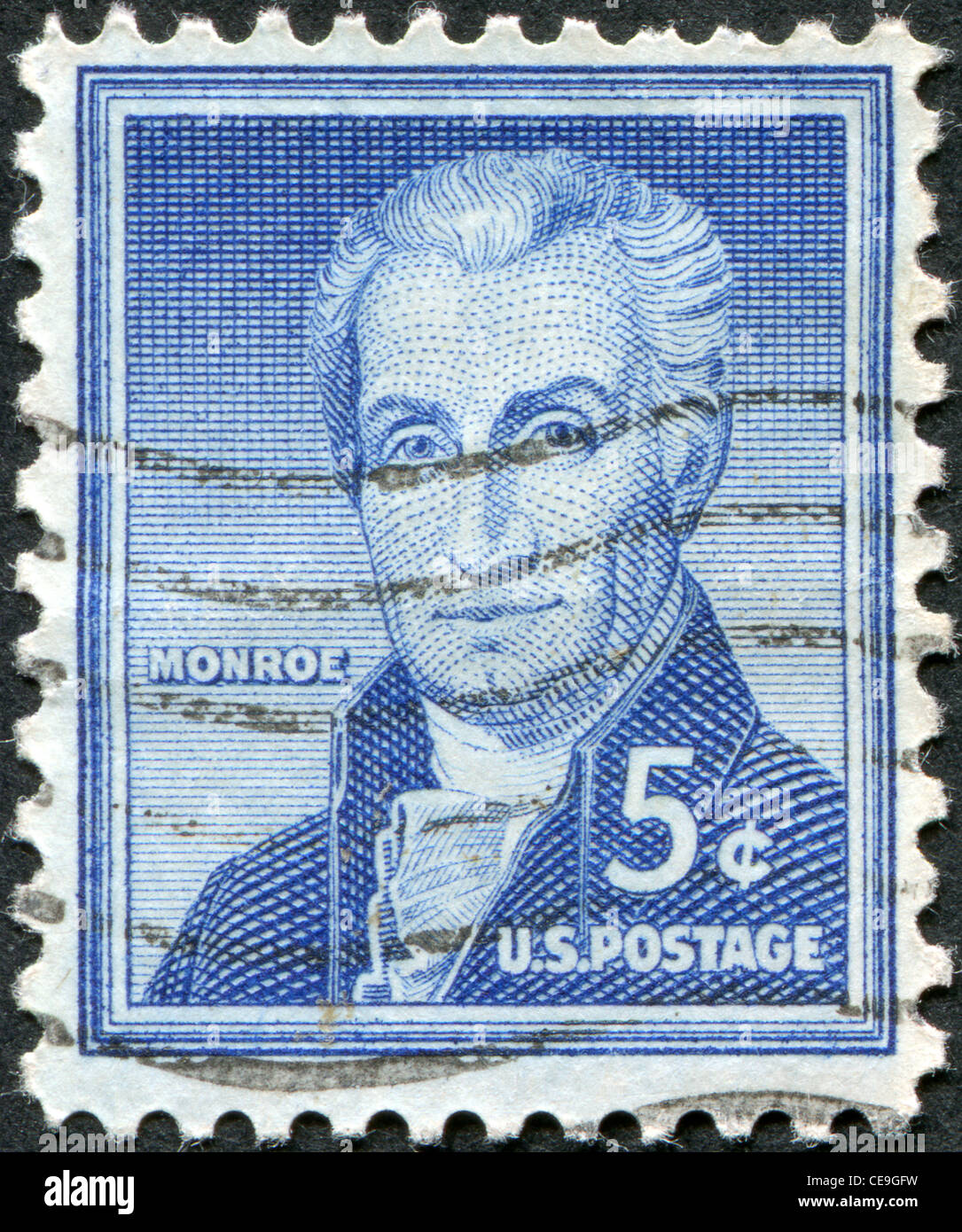 USA - CIRCA 1954: A stamp printed in the USA, shows the "Portrait of ...