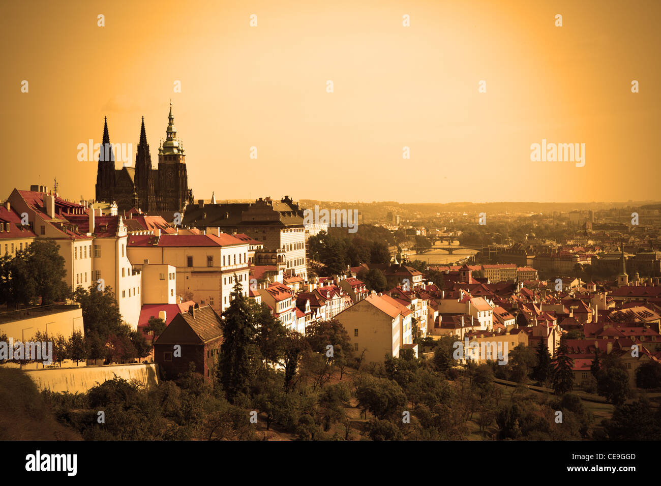 Sepia castle hi-res stock photography and images - Alamy