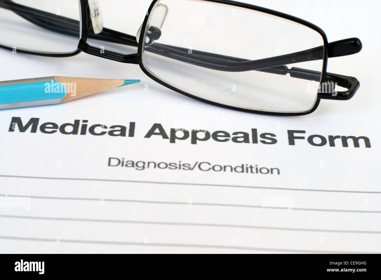 medical appeals form Stock Photo - Alamy