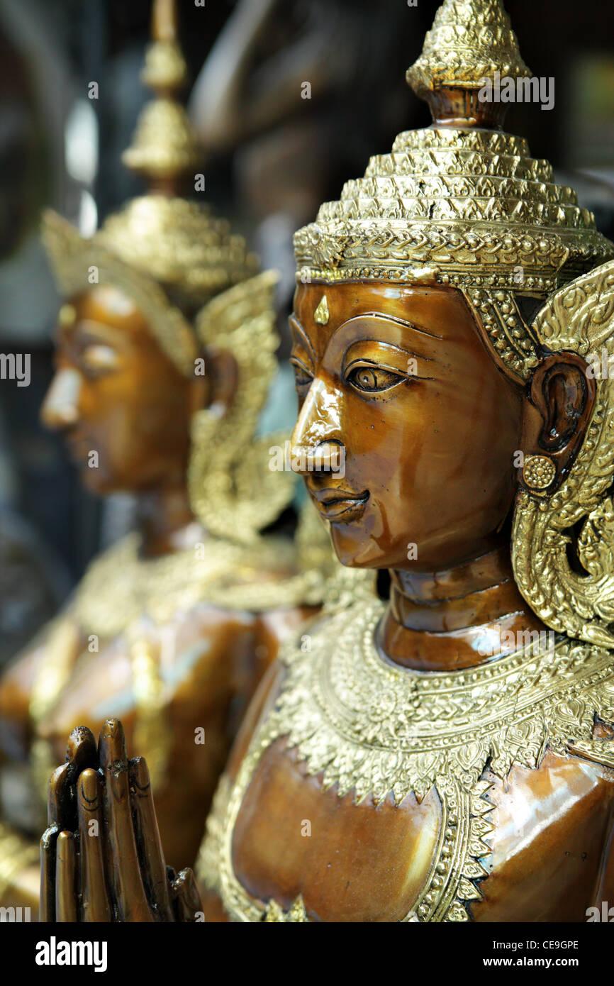 Kinnara statue - a kind of mythological creature Stock Photo - Alamy