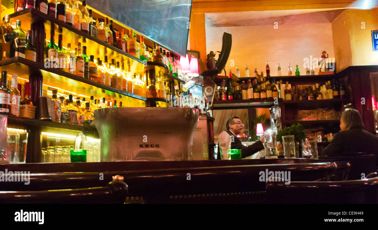 Paris, France, Inside Famous French Bar Restaurant, "La Closerie des ...
