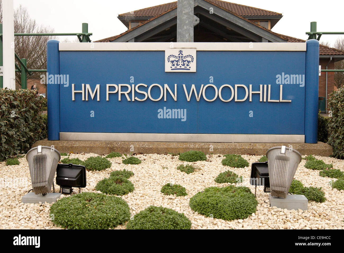General view of Woodhill Prison in Milton Keynes, Buckinghamshire Stock ...