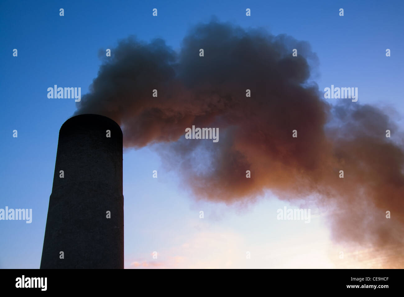 pollution in sky Stock Photo - Alamy