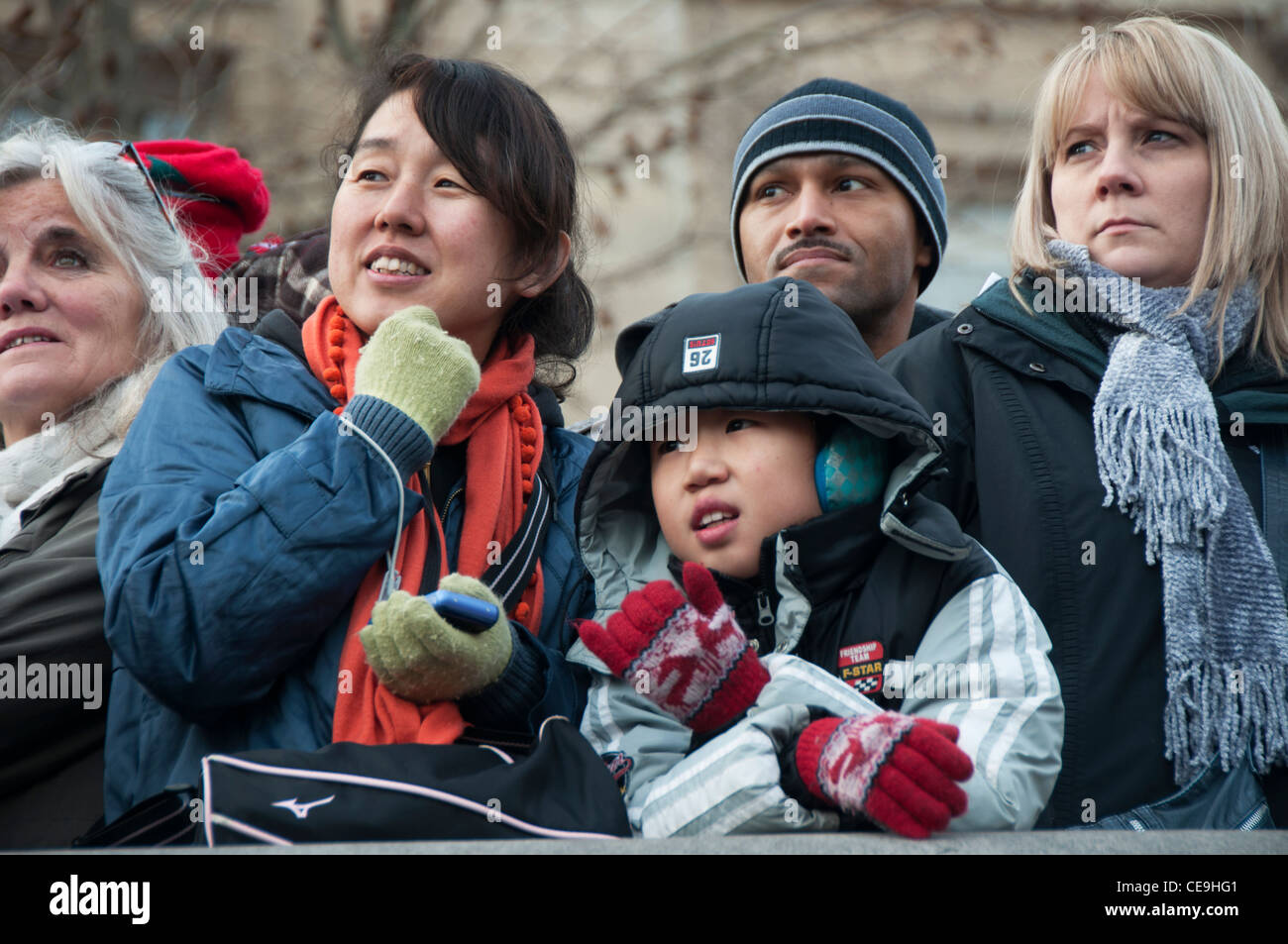 People watching the parade hi-res stock photography and images - Alamy