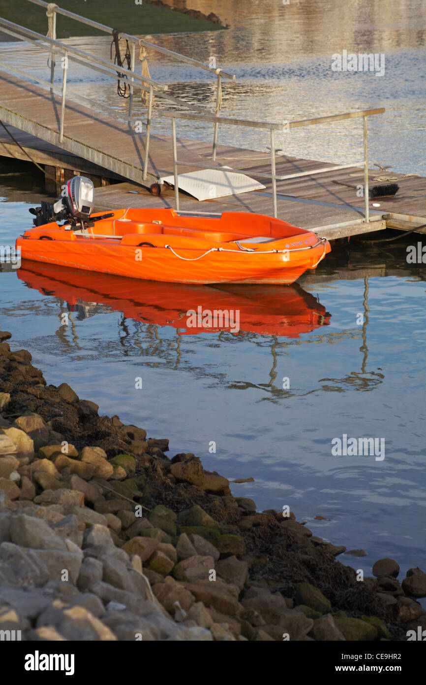 Dinghy orange boat hi-res stock photography and images - Alamy