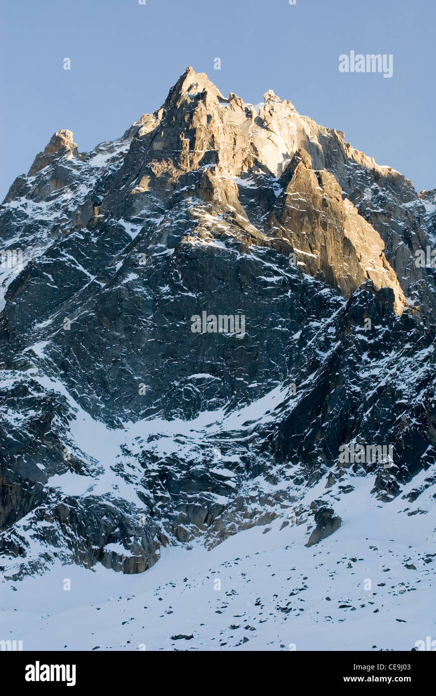 A rugged mountain near Chamonix, France Stock Photo - Alamy